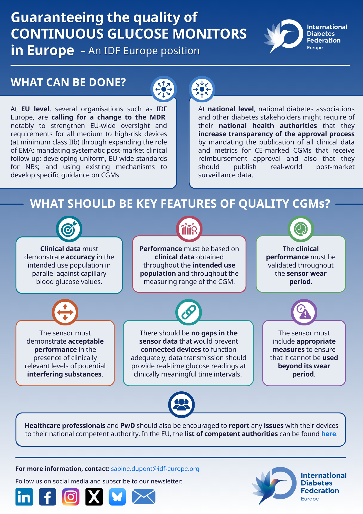 IDF Europe calls for stronger EU standards for CGMs - IDF Europe Site